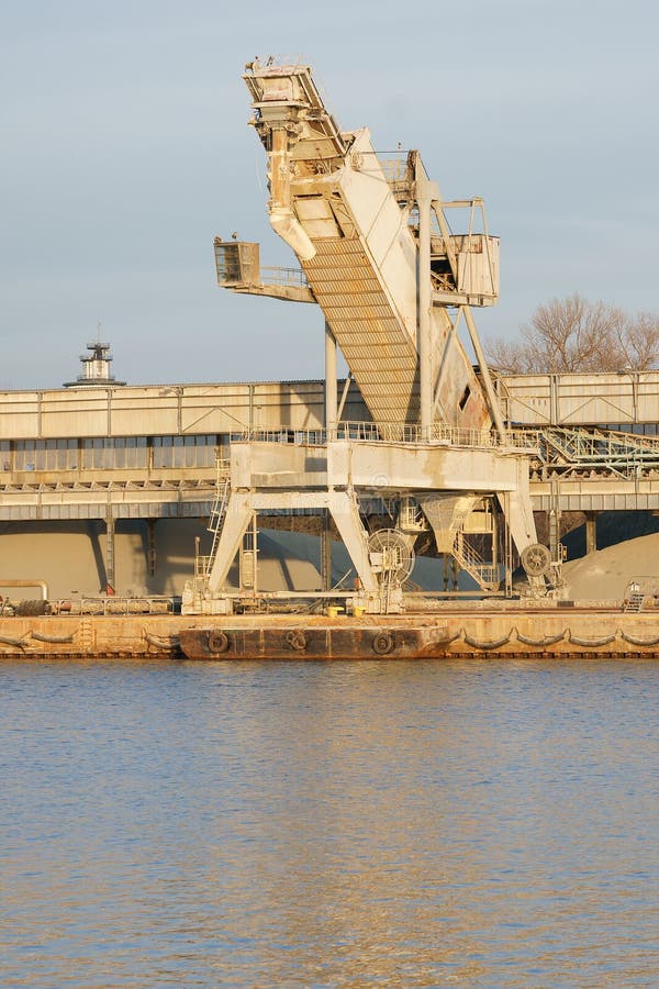 Conveyor belt stock image. Image of jobs, quay, steel - 23952287