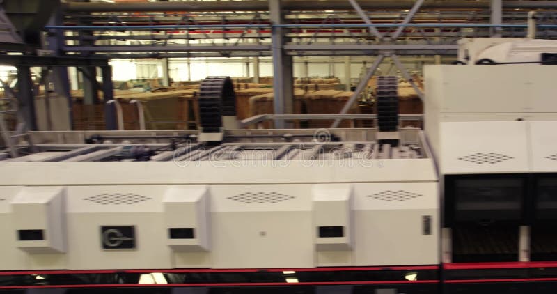 Conveyor Belt in Glass Window Factory Stock Video - Video of business ...