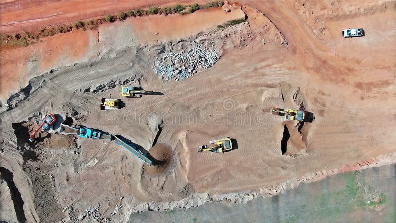Conveyor Belt at an Gravel Quarry Mining Quarrying Equipment Stock ...