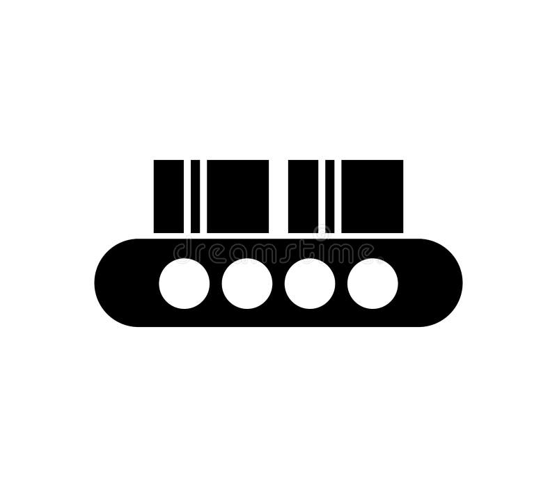 Conveyor belt icon stock illustration. Illustration of concept - 111062595