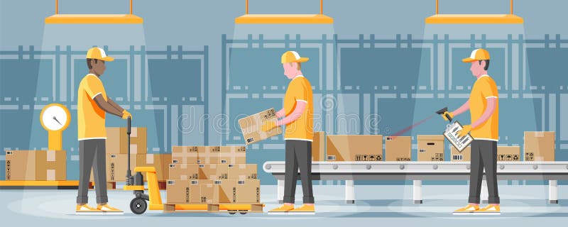 Conveyor Belt Machine Factory Cartoon Stock Illustrations – 978 ...