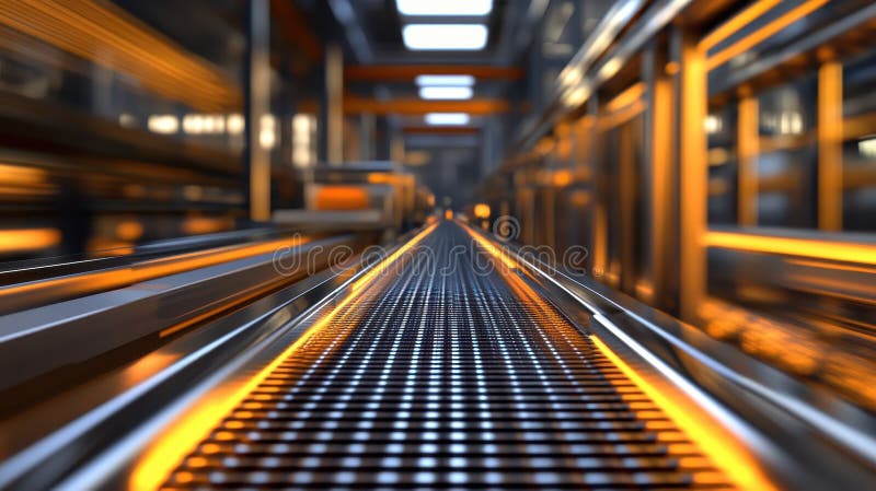 Conveyor Belt System for Efficient Material Handling and Movement Stock ...