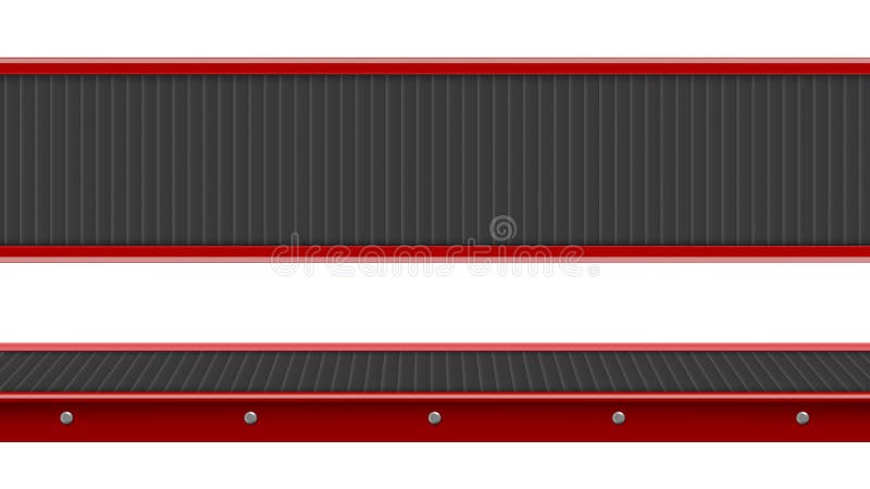 Conveyor Belt Top View, Empty Production Line Stock Vector ...