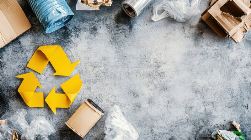 Recycling Plant with Conveyor Belts Sorting Waste Materials in an ...
