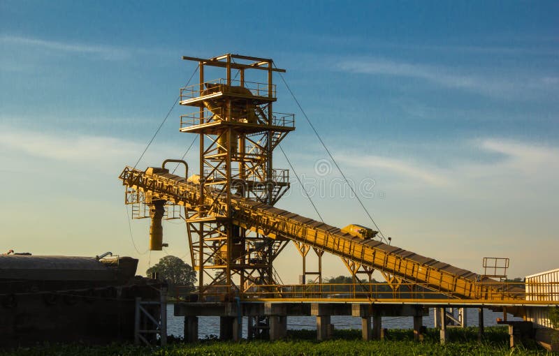 Conveyor belts stock image. Image of heavy, engineering - 104669691