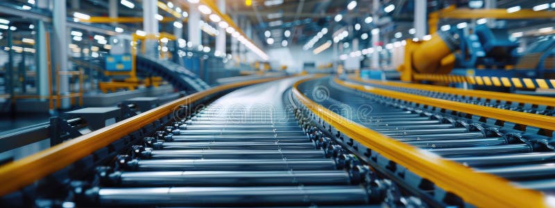 Conveyor with Car Spare Parts. Selective Focus Stock Image - Image of ...