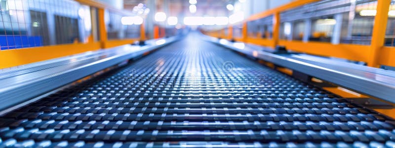 Conveyor with Car Spare Parts. Selective Focus Stock Photo - Image of ...