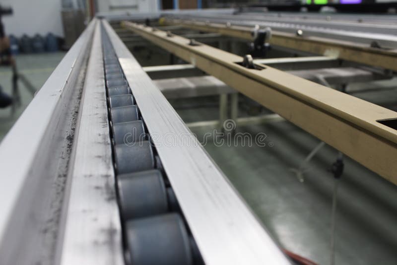 Conveyor chain line stock photo. Image of business, industrial - 77378078