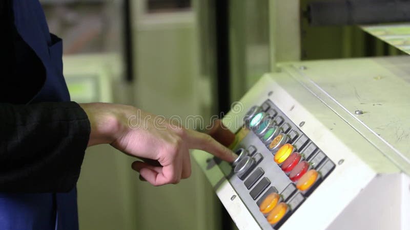 Conveyor Control Panel in a Factory Stock Footage - Video of produce ...