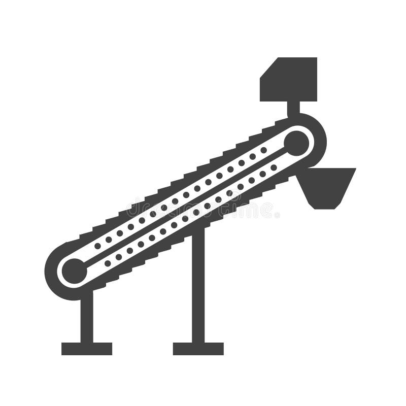 Conveyor III stock vector. Illustration of industry, process - 79913846