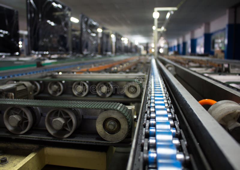 Conveyor line stock photo. Image of business, conve, power - 65844258