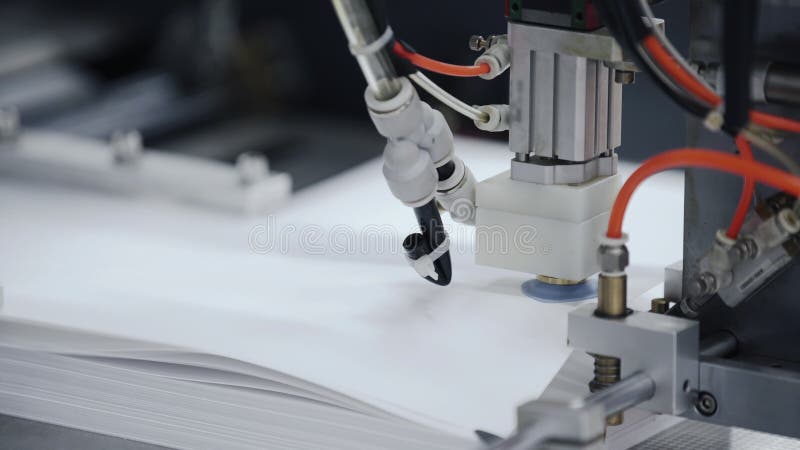 Modern Automatic Machine Line of Cardboard Box. Conveyor Line for the ...