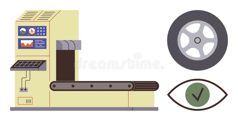 Industrial Conveyor Testing Machine with Quality Control Elements and ...