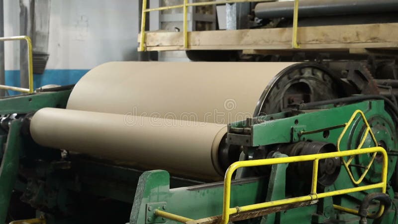 Conveyor of a Paper Machine in the Workshop of a Paper Mill Stock Video ...