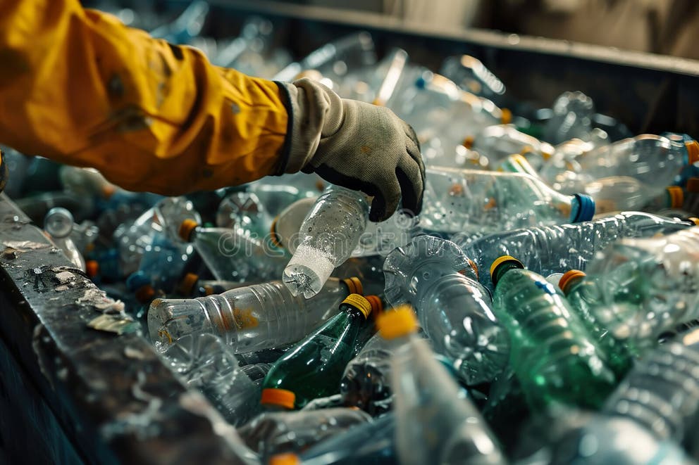 Conveyor for Recycling and Sorting Garbage from Plastic Bottles ...