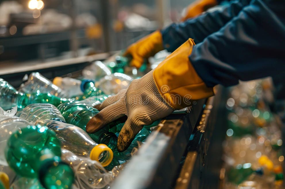 Conveyor for Recycling and Sorting Garbage from Plastic Bottles ...