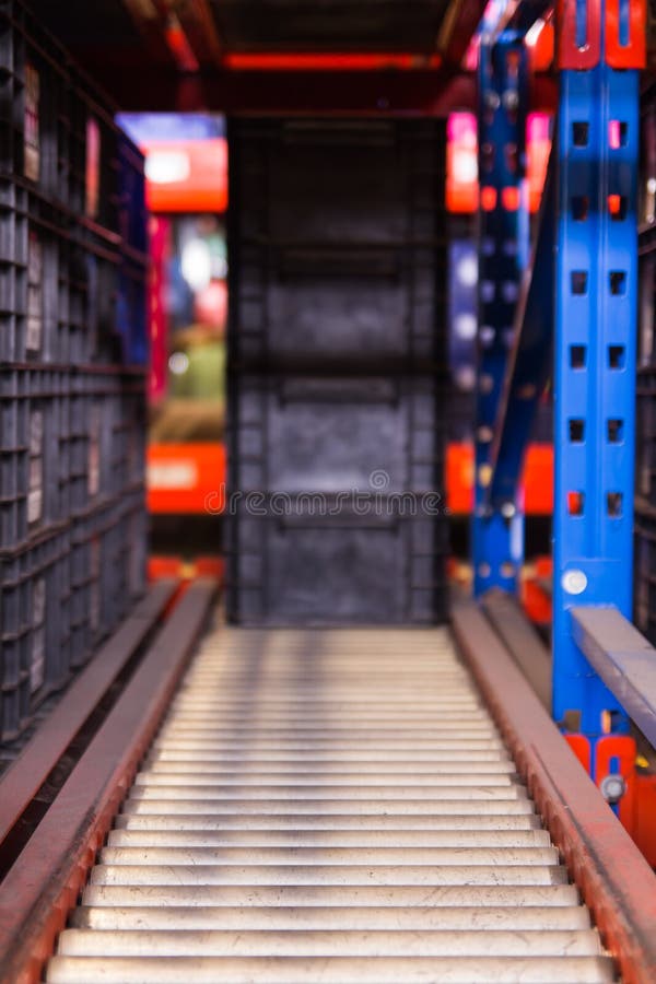 Conveyor Rollers Transport System Stock Image - Image of engineering ...