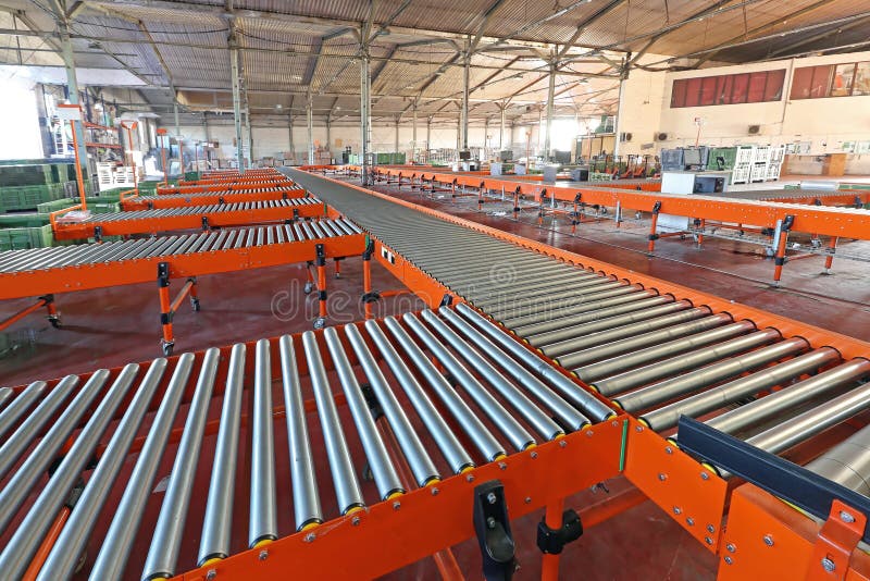 Conveyors Rollers Sorting stock photo. Image of conveyor - 150976926