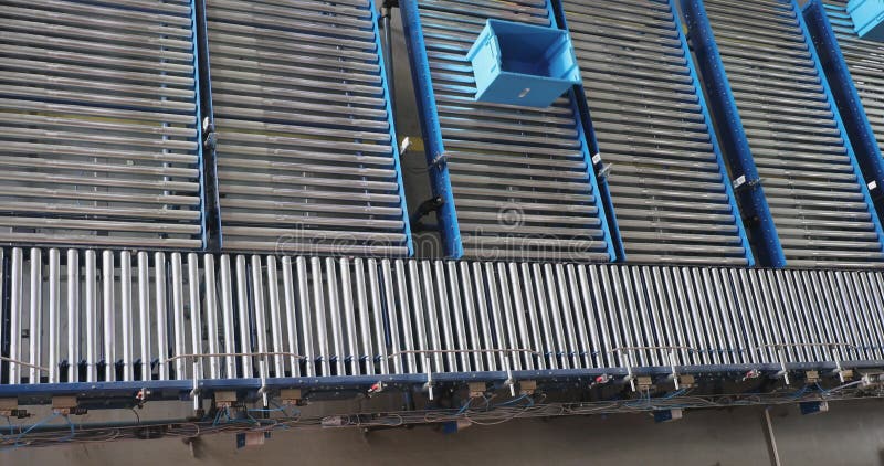 Conveyor System Top View stock footage. Video of warehouse - 220685910