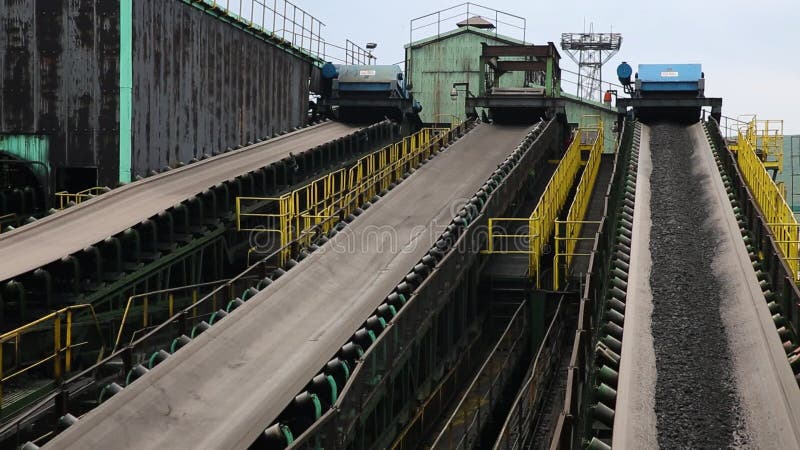 The Conveyor System Utilized within an Industrial Coal Handling ...
