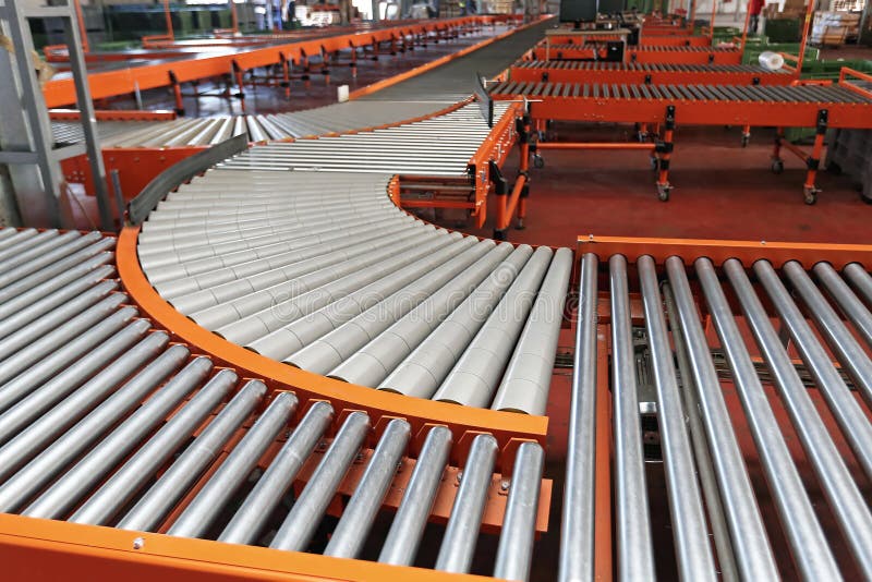 Conveyors Rollers Sorting stock photo. Image of conveyor - 150976926