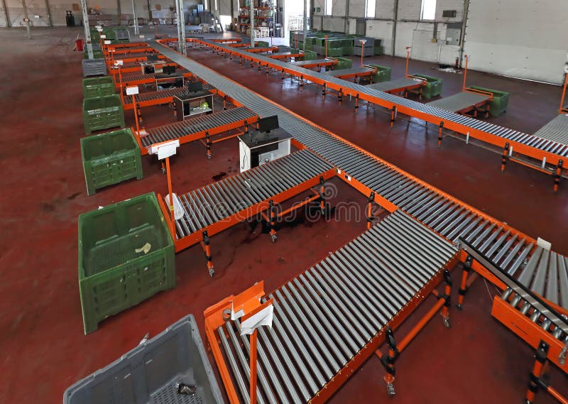 Conveyors Loop stock image. Image of round, sorting - 150975225