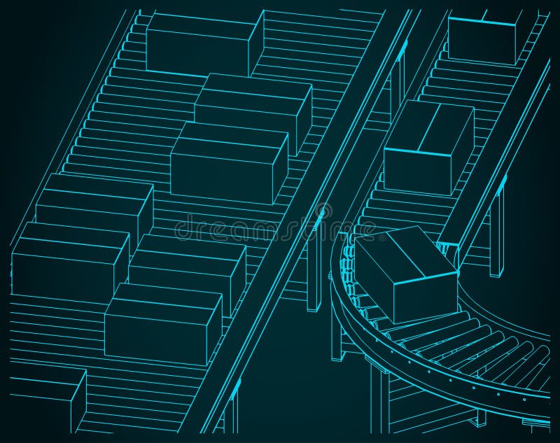 Automated Conveyors Stock Illustrations – 593 Automated Conveyors Stock ...