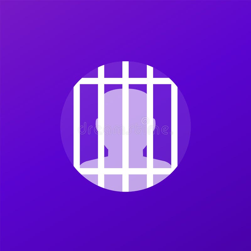 Convict or Inmate Icon, Vector Stock Vector - Illustration of arrest ...