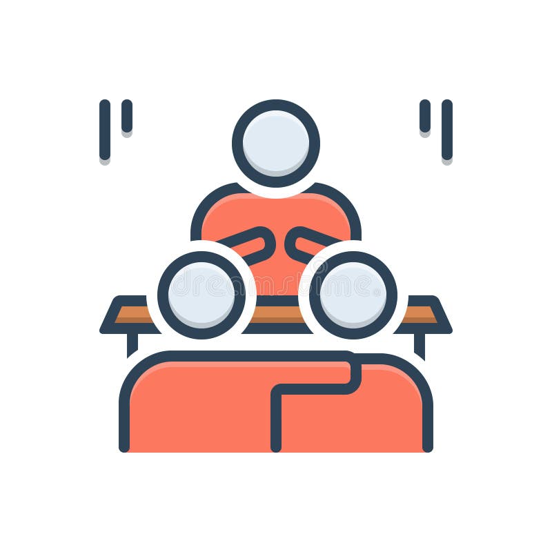 Color Illustration Icon for Convince, Explain and Decode Stock ...