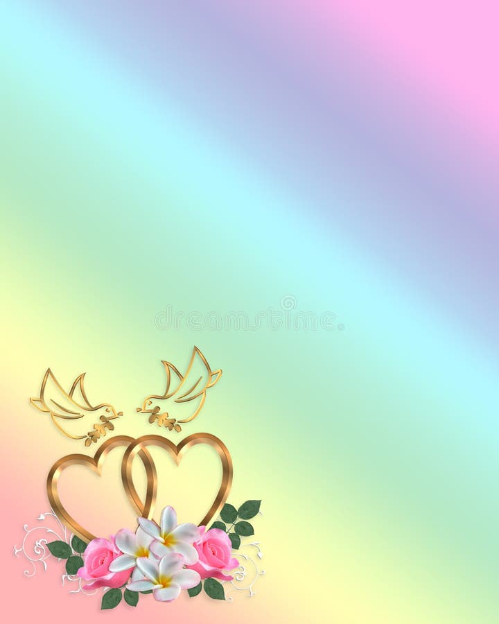 Convite Do Casamento Ou Do Valentim Ilustração Stock - Ilustração de ...