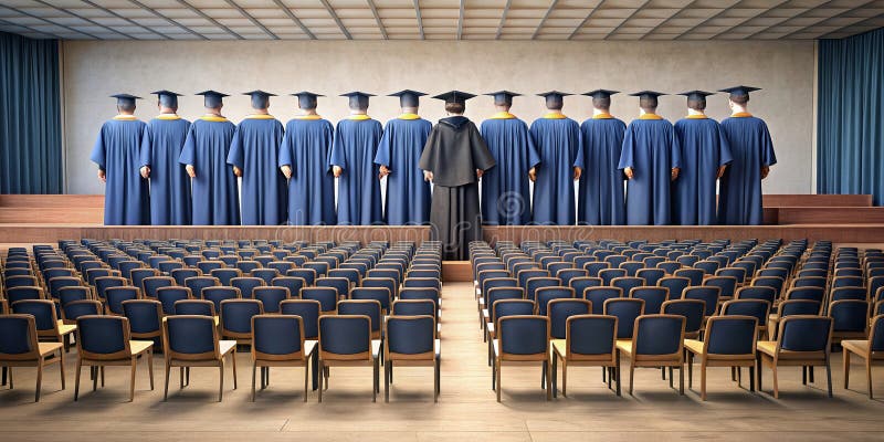 Convocation Ceremony the Concept of Education AI-Created Content Stock ...