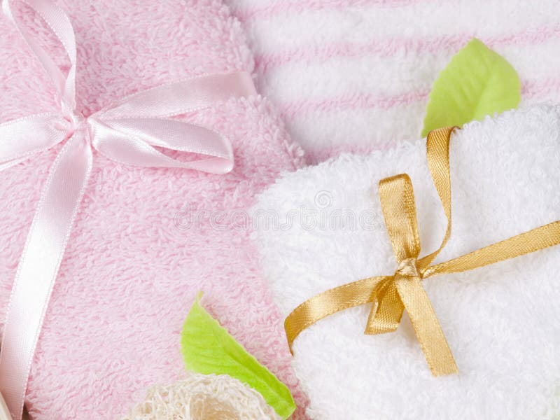 Convolute towels stock image. Image of clean, bodycare - 18102491