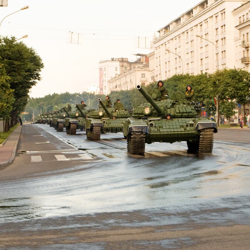 Convoy of tanks editorial stock image. Image of transport - 16758304