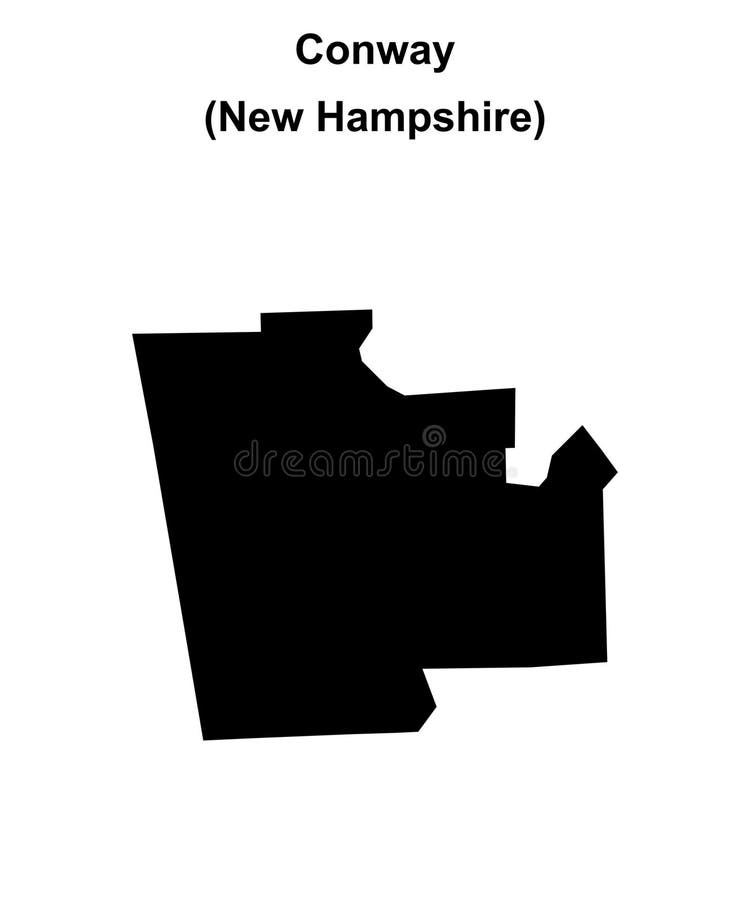 Conway outline map stock vector. Illustration of conway - 357486401