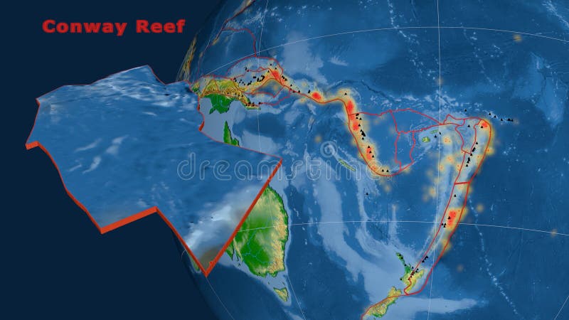Conway Reef Plate Described and Presented - Physical Stock Illustration ...
