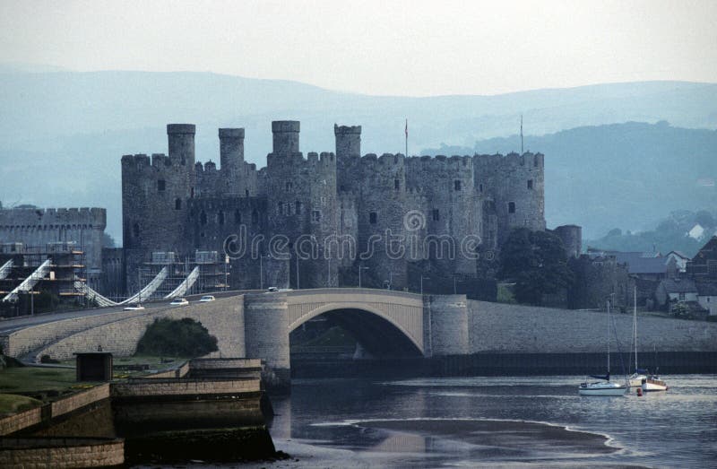 Conwy Castle stock photo. Image of historic, beach, north - 2728438
