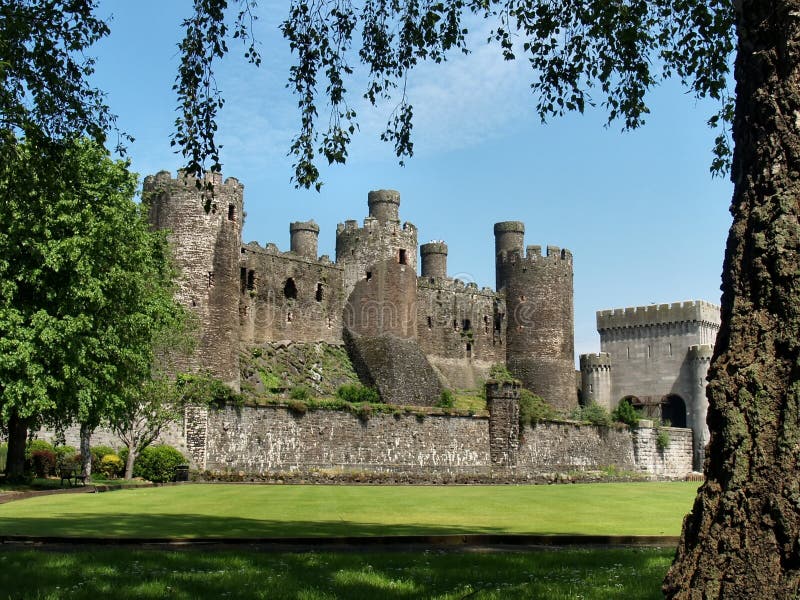 Conwy Castle stock photo. Image of structure, town, heritage - 5346564