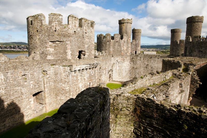 Conwy Castle - Wales - UK stock photo. Image of ruin - 90388026