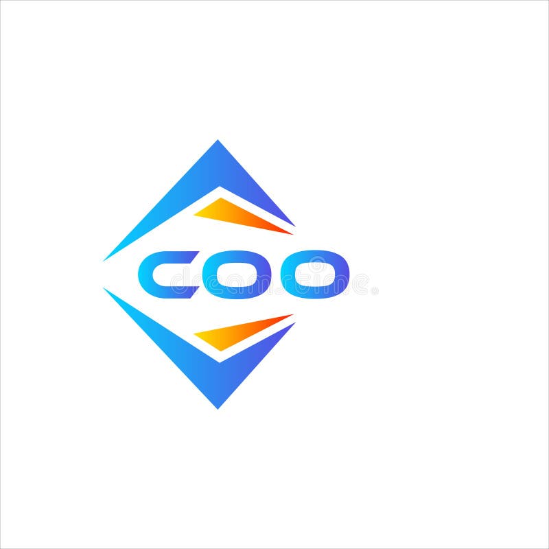 COO Abstract Technology Logo Design on White Background. COO Creative ...