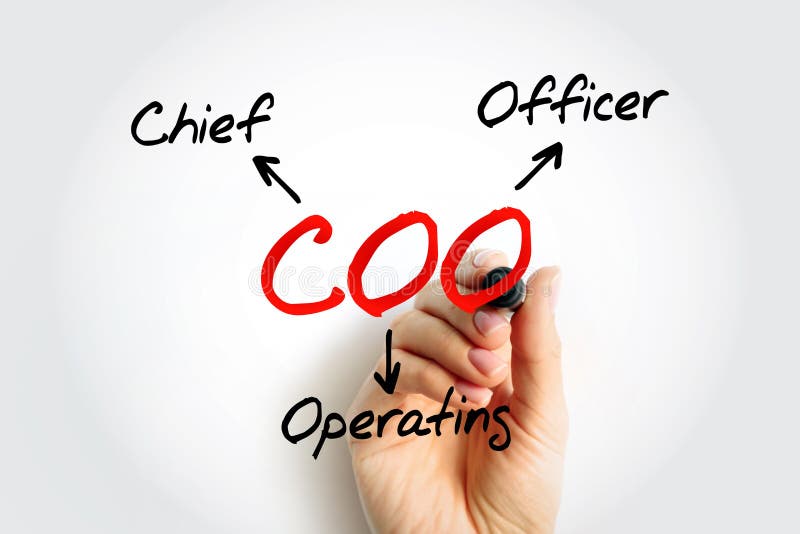 Chief Operating Officer Acronym Business Concept Background Stock ...