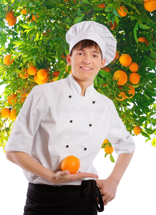 Cook stock image. Image of smiling, green, adult, commercial - 9164269