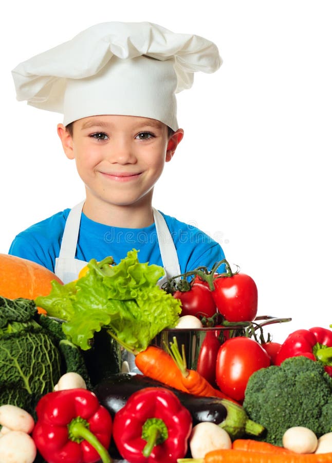 Cook boy stock image. Image of chef, cuisine, green, cheerful - 35290983