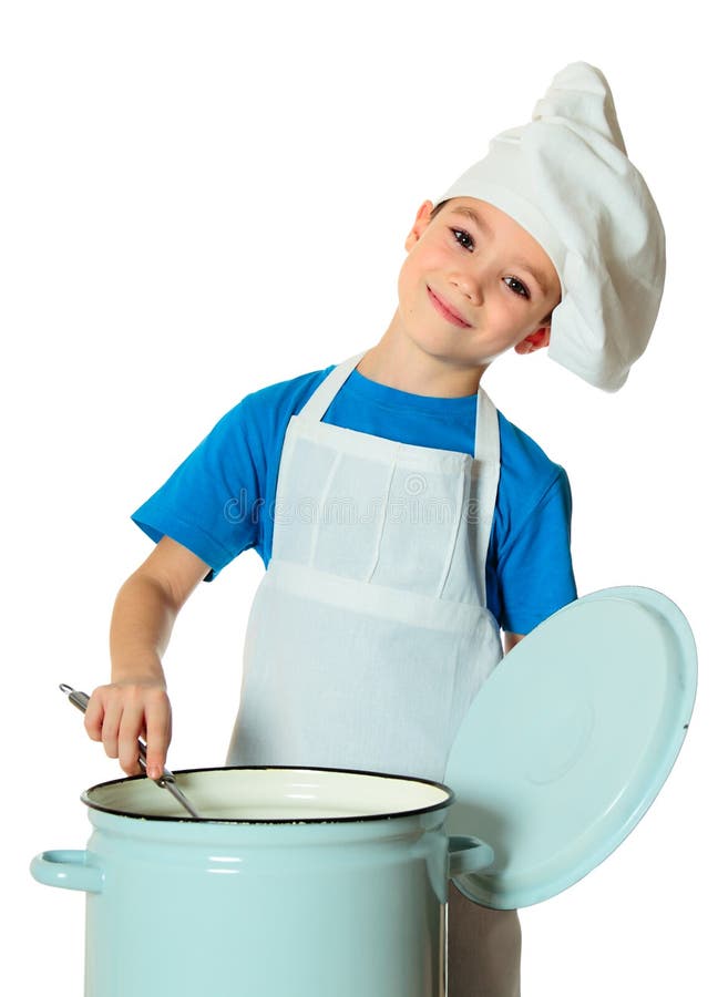 Cook boy stock photo. Image of education, utensil, cute - 35884750