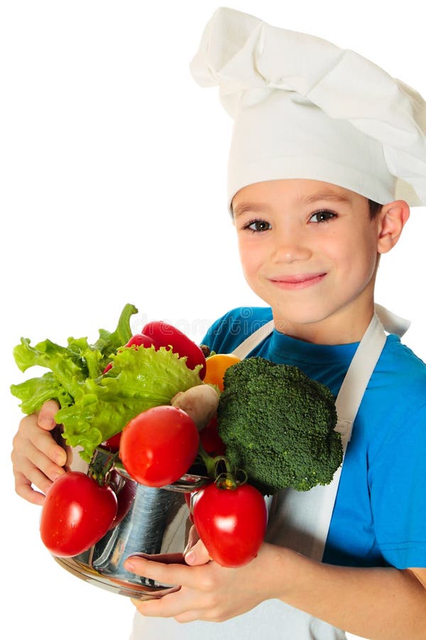 Cook boy stock image. Image of helper, nutrition, broccoli - 35290995