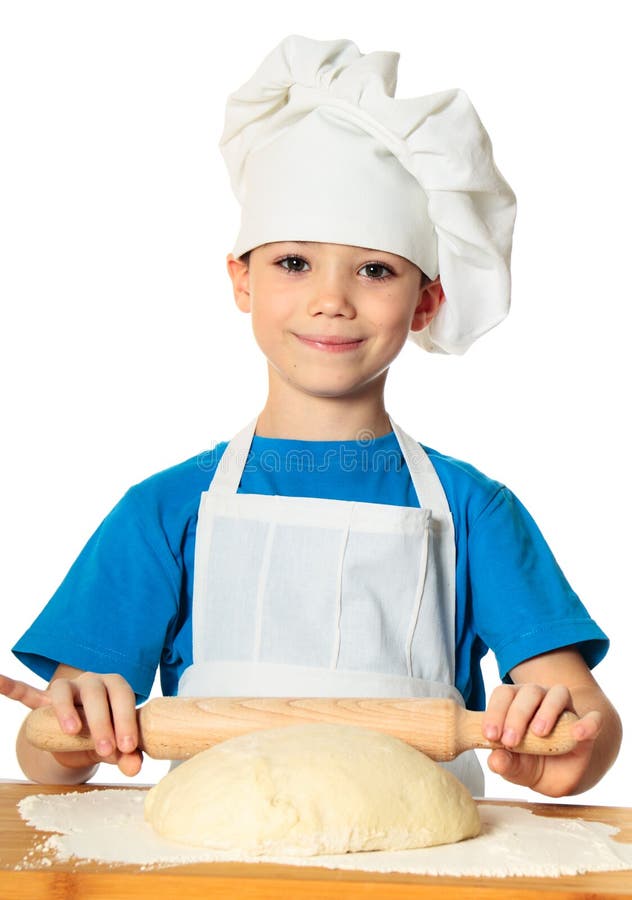 Cook boy stock image. Image of kitchen, caucasian, dough - 35291001
