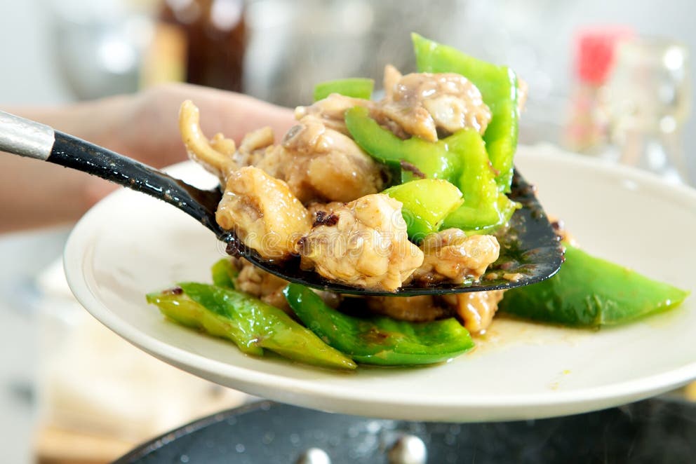 Cook Chinese food stock photo. Image of food, wings, pepper - 28184802