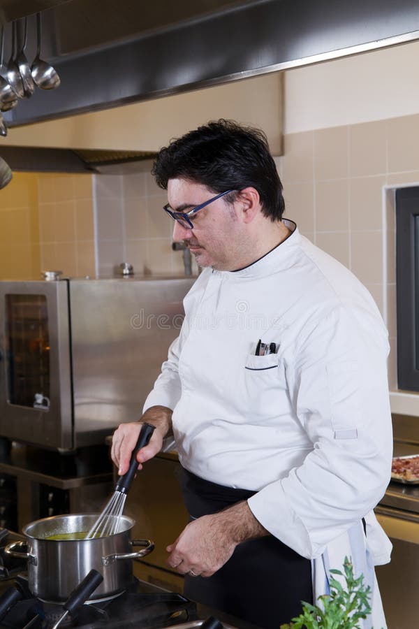Cook stock image. Image of preparing, restaurant, person - 40384317