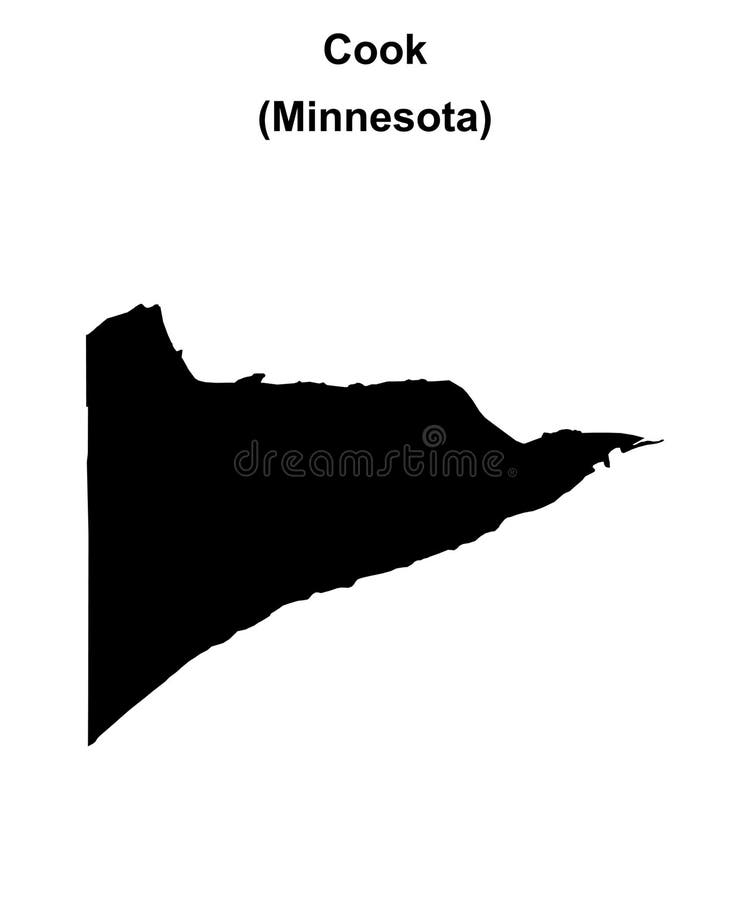 Cook outline map stock vector. Illustration of contour - 361610080