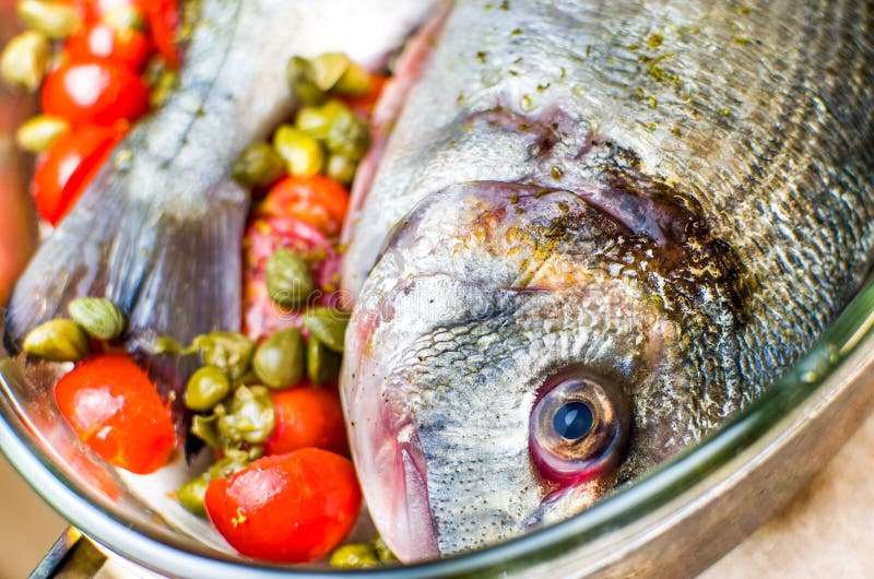Cook fish closeup stock image. Image of nutrition, tasty - 58965199