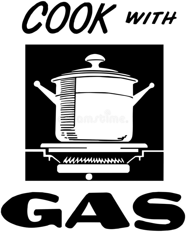 Cook with Gas stock vector. Illustration of kitchens - 42098252